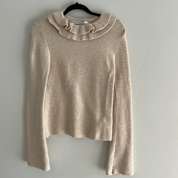 & Other Stories | Sweaters | Tan Sweater With Wide Long Sleeves Size Xs ...